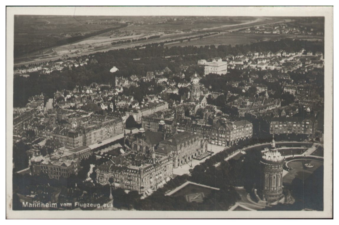 D1018/ Mannheim Foto AK Luftbild ca.1935 · Martin Bernhard ...